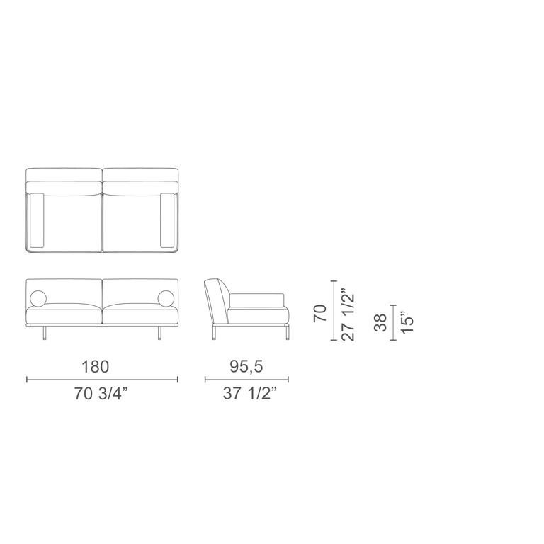 Cap Martin Sunset by Carlo Colombo - Sofas | Cappellini