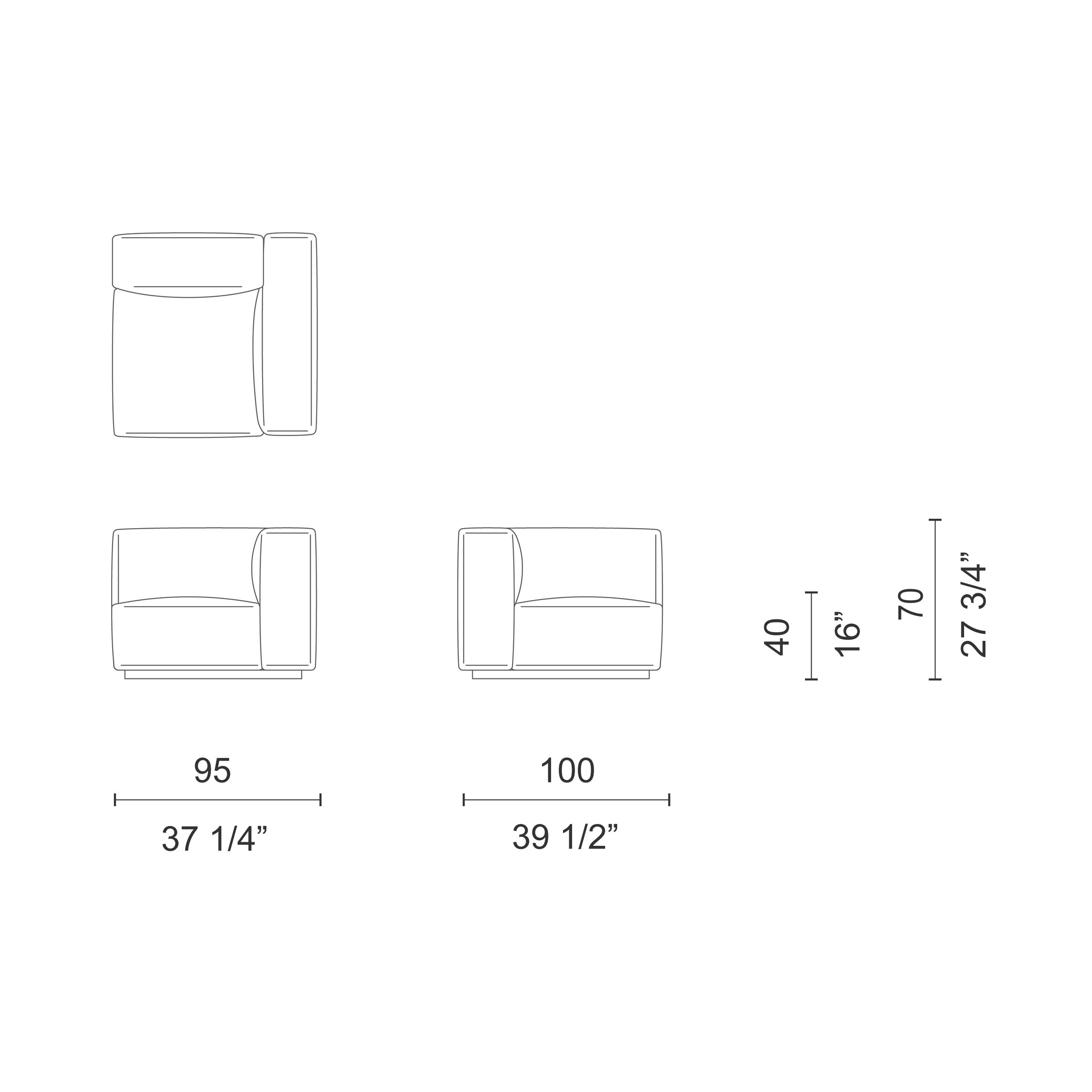 Oblong Plus di Jasper Morrison - Divani | Cappellini